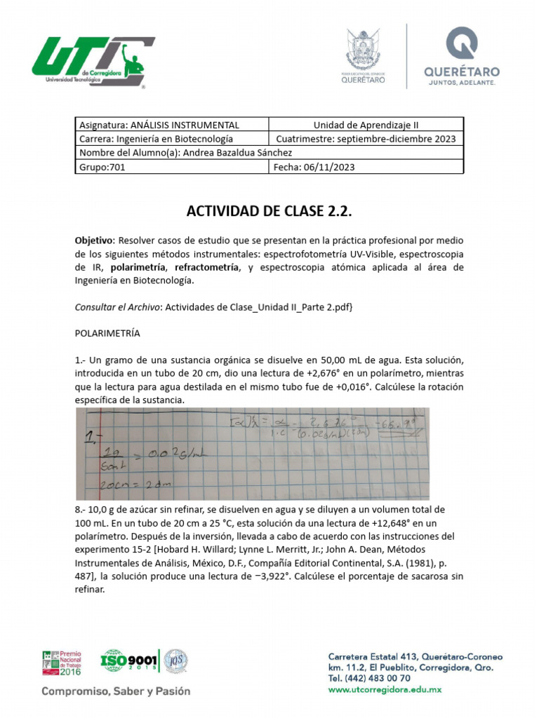 Actividad de Clase 2 Unidad de Aprendizaje - II | PDF