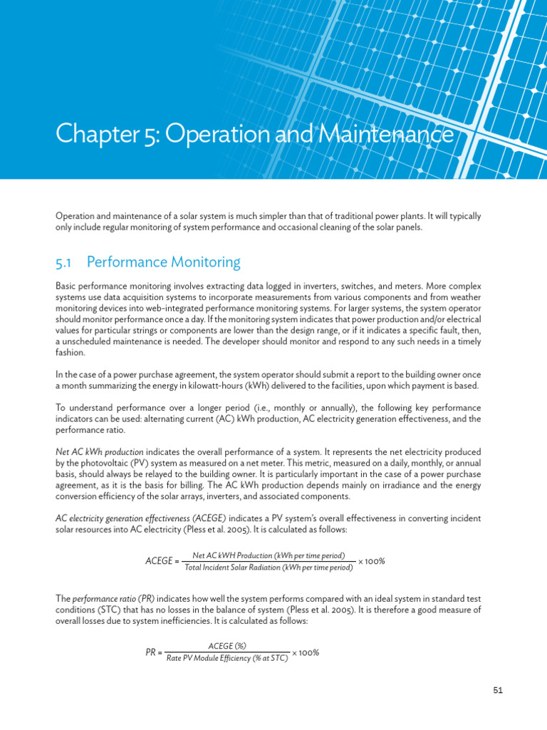 Rooftop Solar Handbook O&M | PDF | Photovoltaic System | Photovoltaics