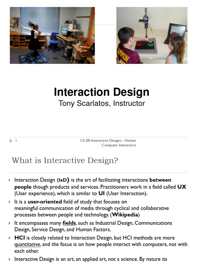 CH 8 Interactive Designs - 083731 | PDF | Human–Computer Interaction ...