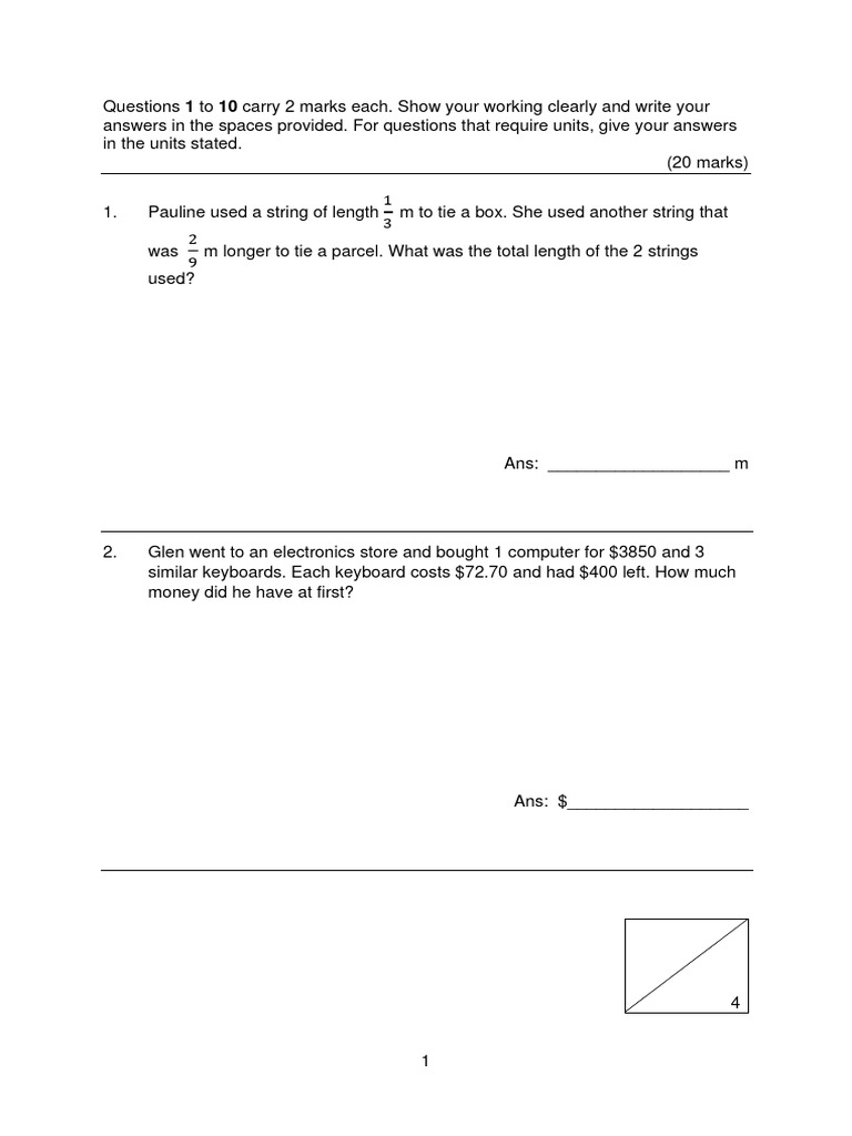 2023 P6 FMA Mendaki PSLE (Paper 2) | PDF | Teaching Methods & Materials