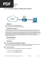 Network Tracing Lab Guide | PDF | Computer Architecture | Communications Protocols