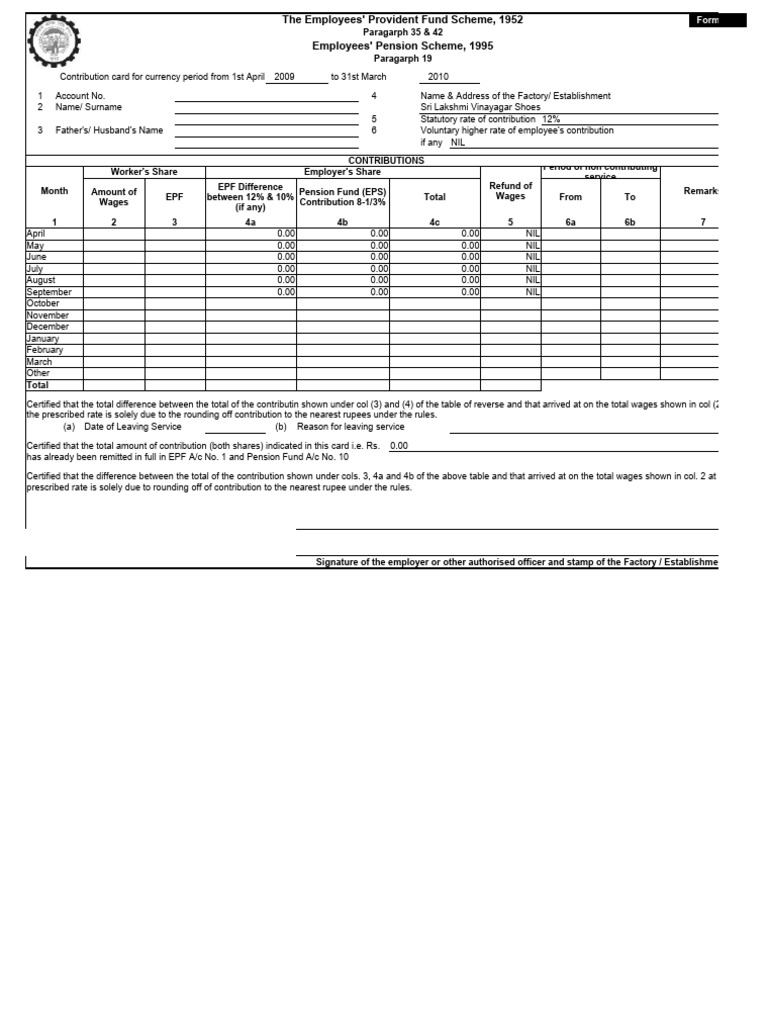 Form 3A Return Contribution | PDF | Pension | Employment