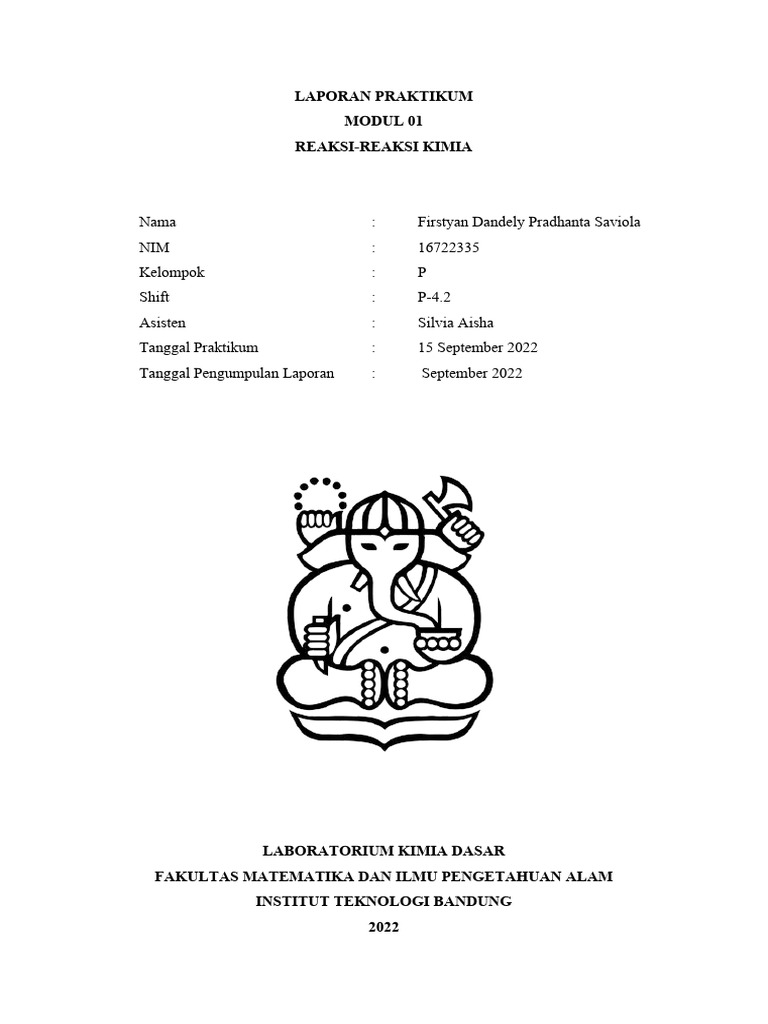 LAPORAN PRAKTIKUM - Firstyan Dandely | PDF | Griya & Taman | Teknologi & Rekayasa