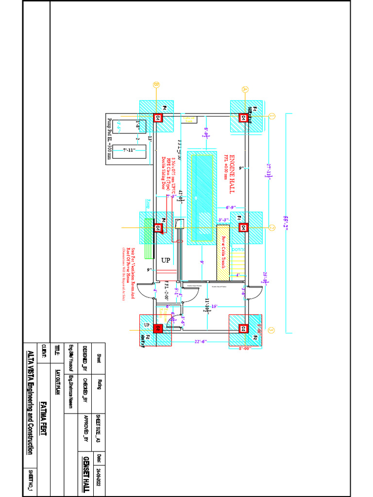 Genset Final Drawing | PDF | Window | Foundation (Engineering)