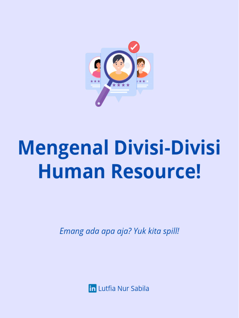 Mengenal Divisi-Divisi HR dan Tugasnya | PDF