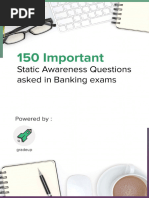 150 Imp Static GK Questions Asked in Recent Exams | PDF | Travel