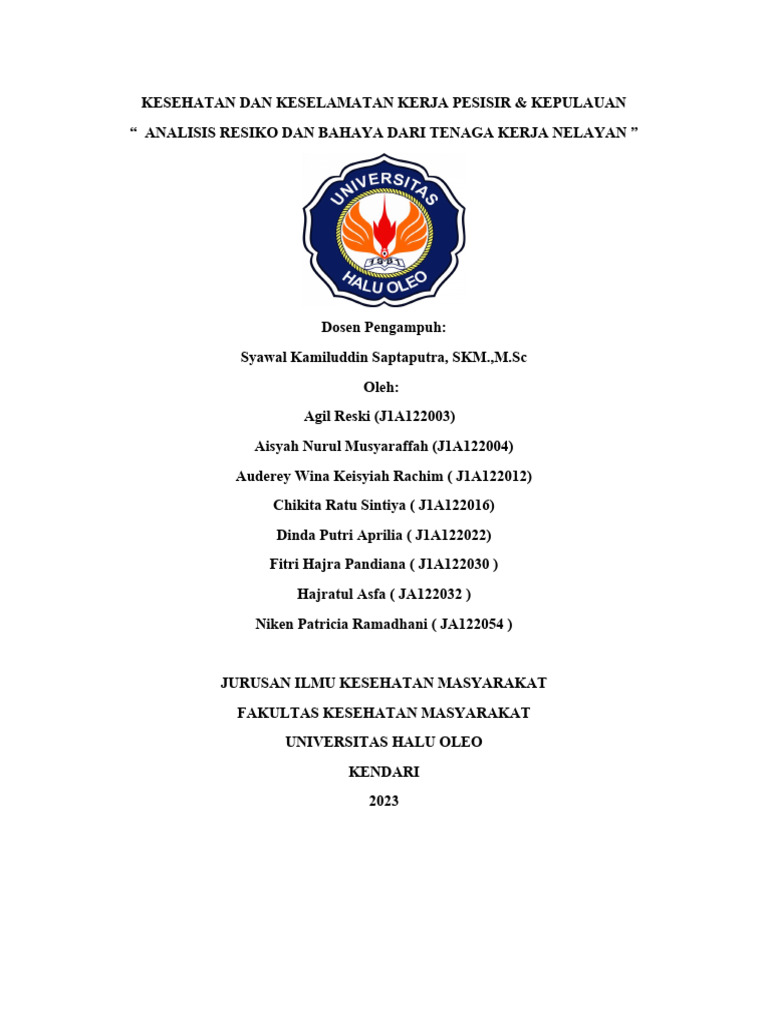 K3 Kelompok 2 Nelayan | PDF