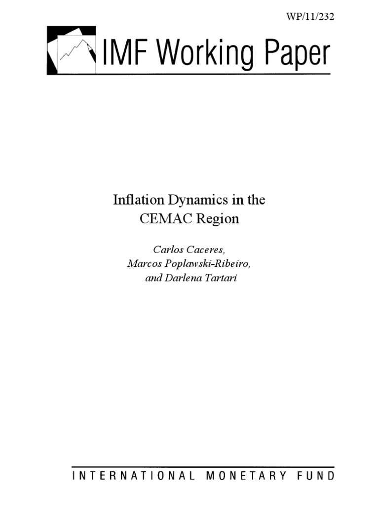 IMF Inflation Dynamics in The CEMAC Region | PDF | Inflation | Consumer Price Index