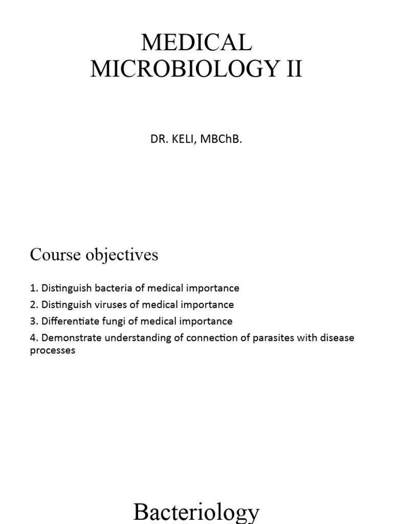 DR. KELI MEM203 Bacteriology 2ss | PDF | Streptococcus | Staphylococcus