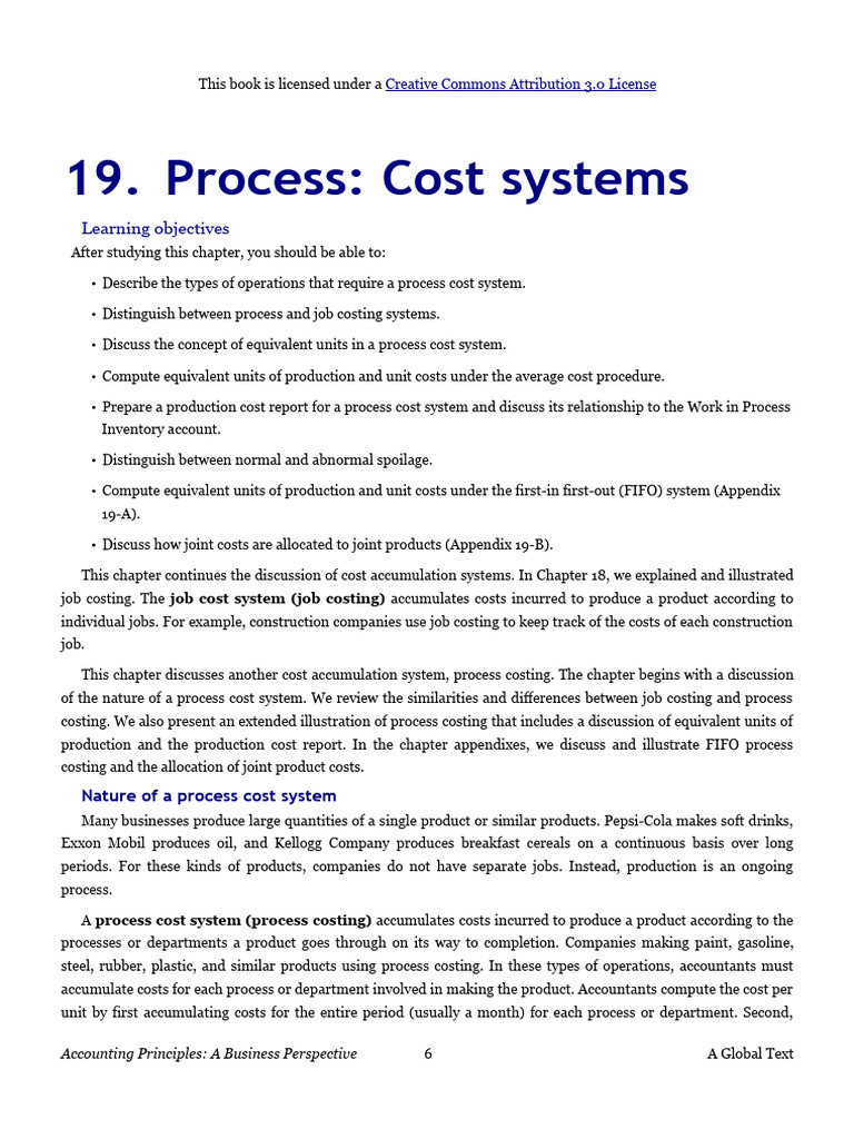 19 - Process - Cost Systems | PDF | Cost Of Goods Sold | Inventory
