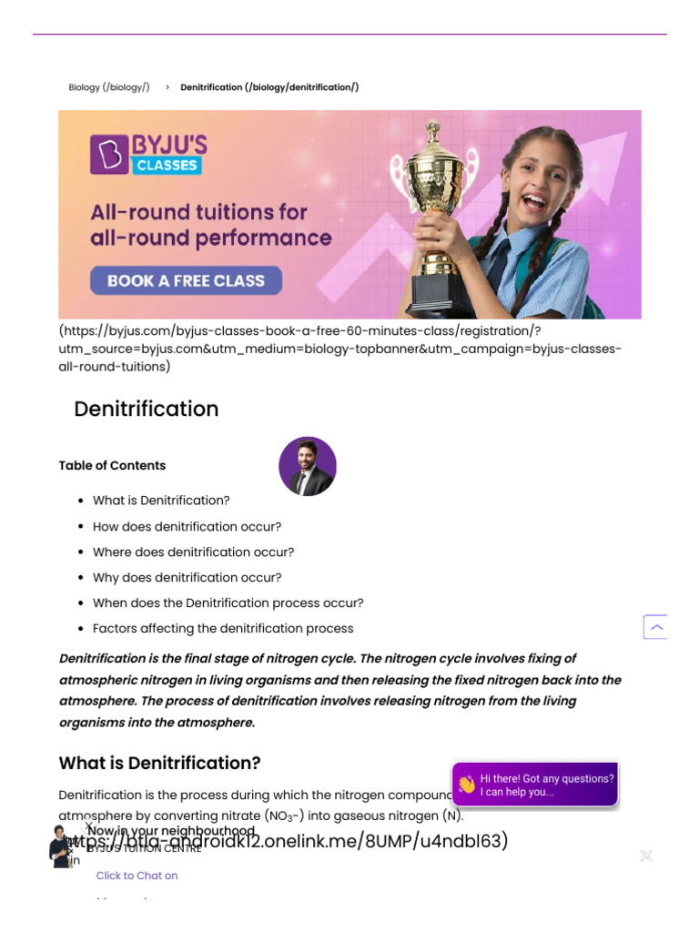 Denitrification - An Overview and Process of Denitrification | PDF ...