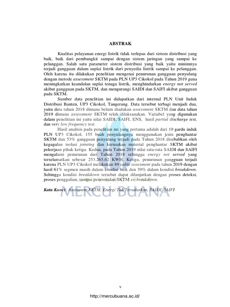 Penurunan Gangguan SKTM PLN Cikokol 2019 | PDF | Sains & Matematika ...