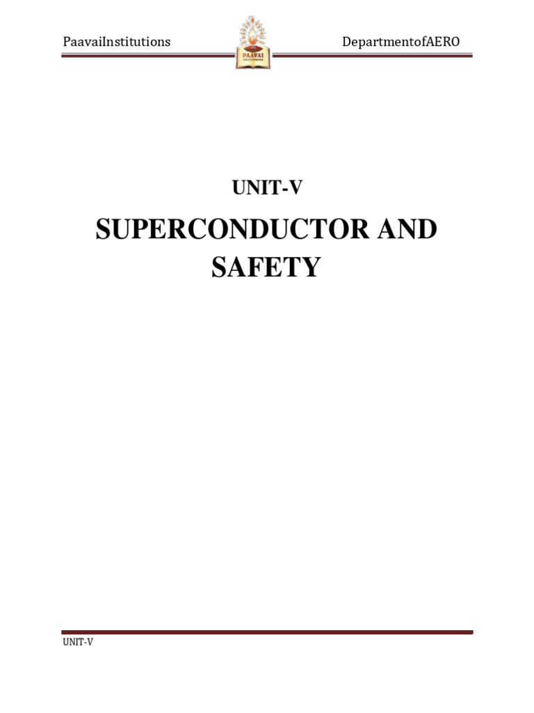 Cryogenic Unit 5 Pdf Superconductivity Physical Sciences