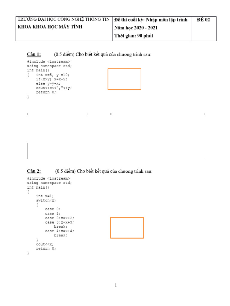 DeThi NMLT CK 2020 2021 De02 Không-Đáp-Án | PDF