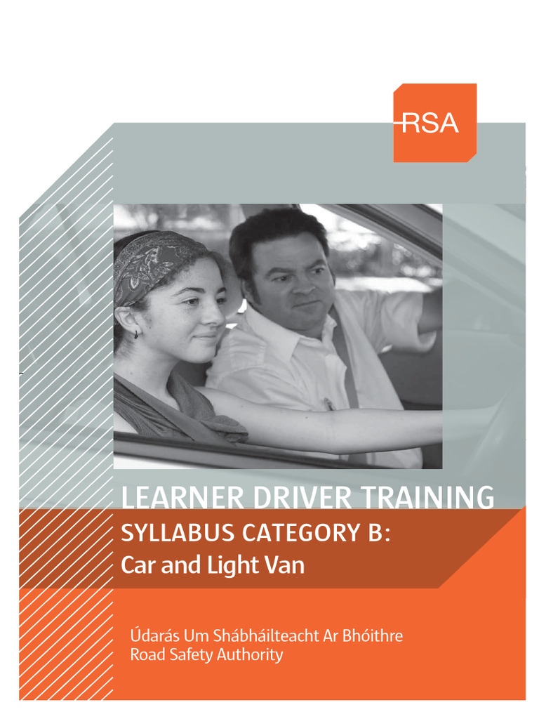 Learner Driver Training Syllabus Overview | PDF | Learning | Driving
