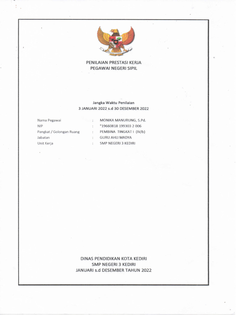 SKP Dan P2KP TAHUN 2022 | PDF