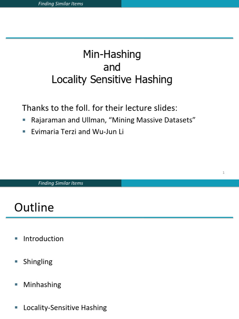 Lect 26 and 27 - Locality Sensitive Hashing | PDF | Algorithms And Data ... Lect 26 and 27 - Locality Sensitive Hashing | PDF | Algorithms And Data ...