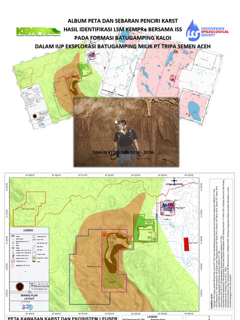 Peta Sebaran Penciri Karst Beserta Tabel Letak Geografis Dan ...