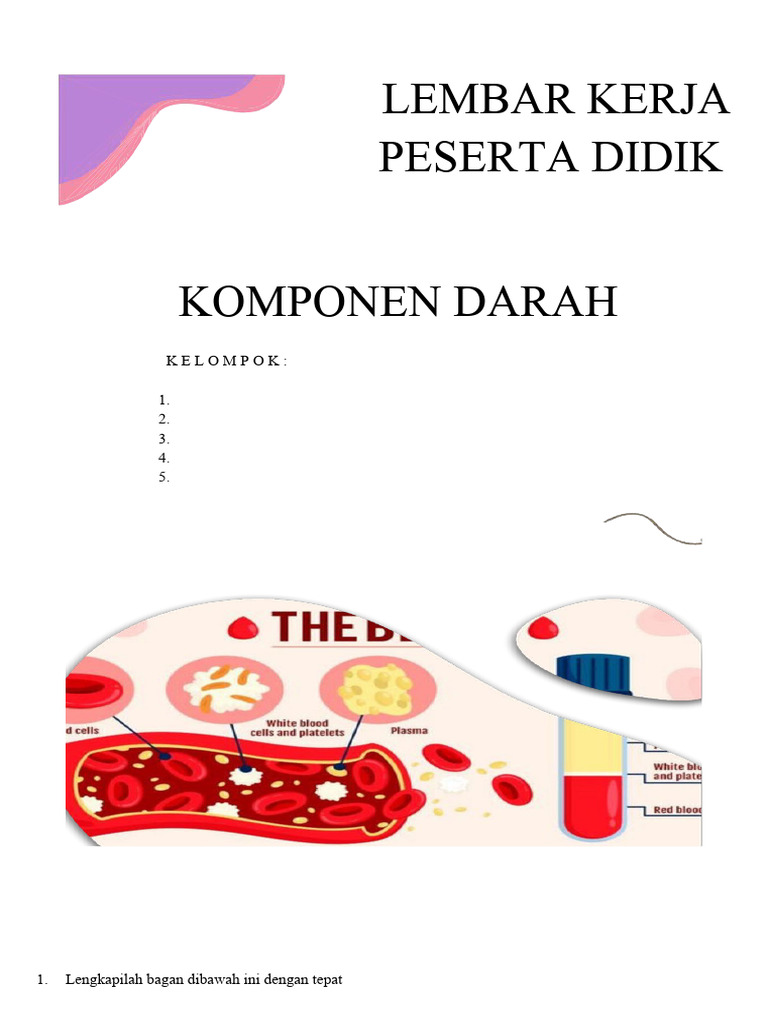 Lembar Kerja Komponen Darah | PDF
