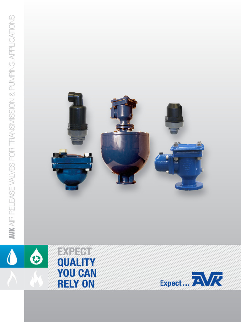 AVK Air Release Valves For Transmission and Pumping Applications | PDF ...