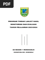Laporan Pelaksanaan Monitoring Dan Evaluasi | PDF