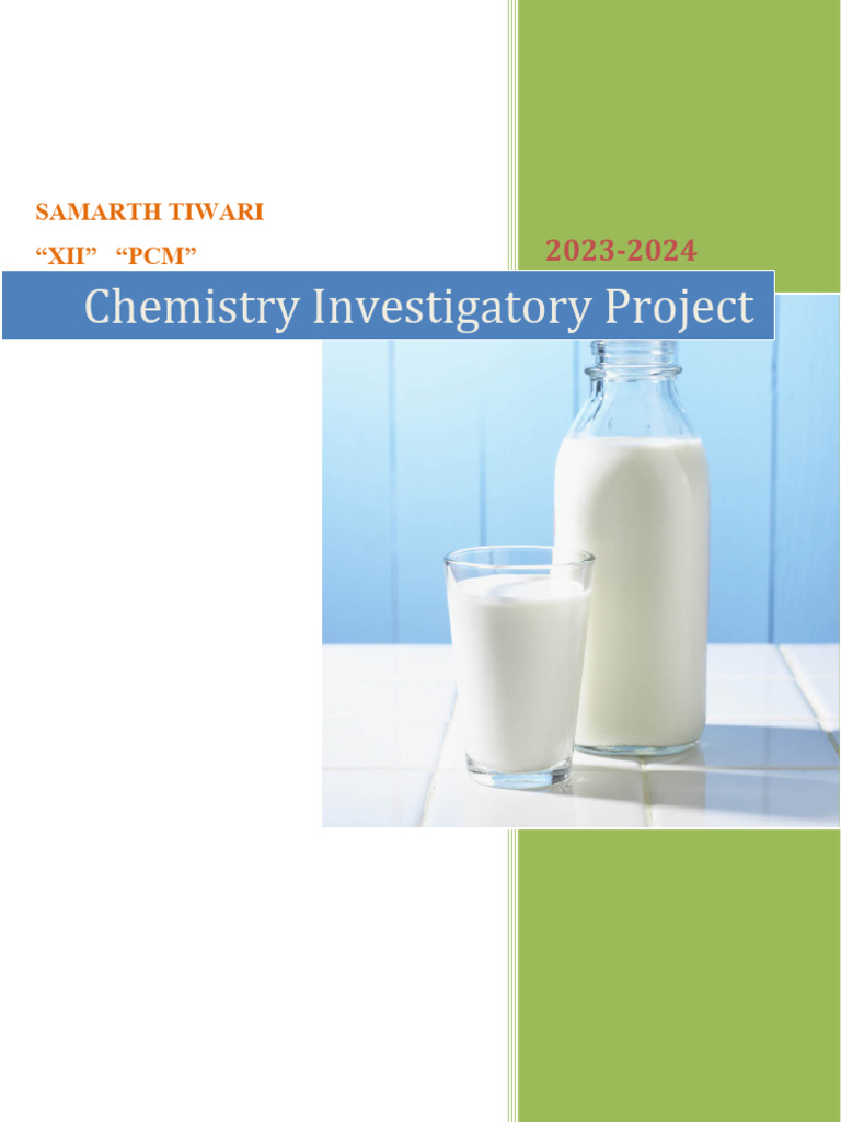Chemistry Project Class 12 Samarth Tiwari (1) New | PDF | Titration ...