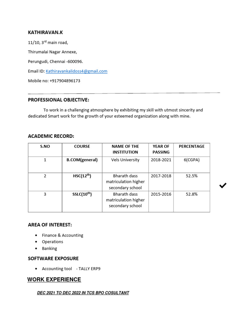 Kathiravan Resume | PDF