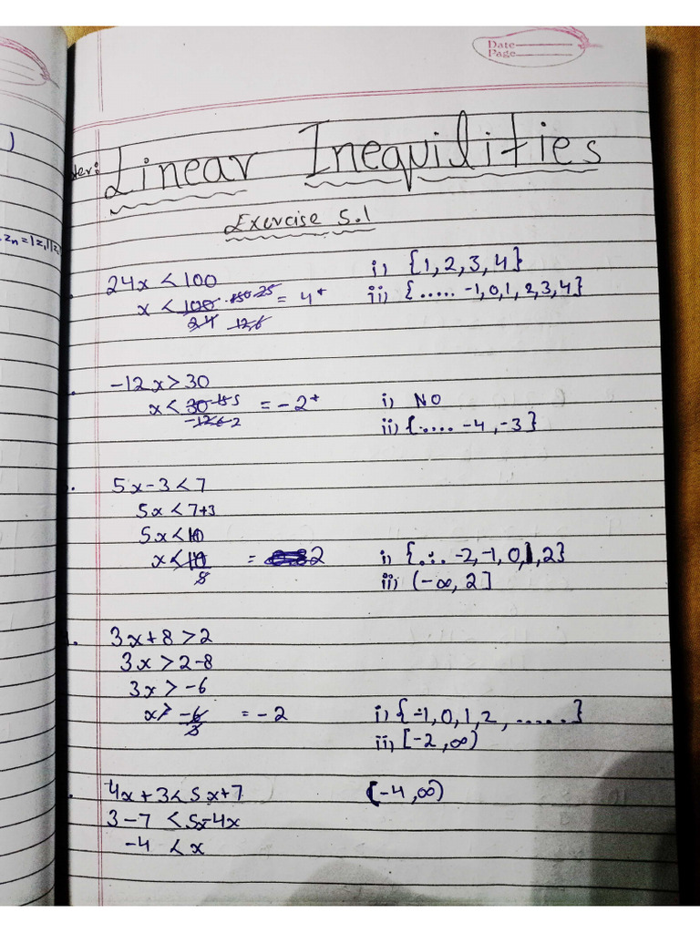 Linear Inequalities | PDF