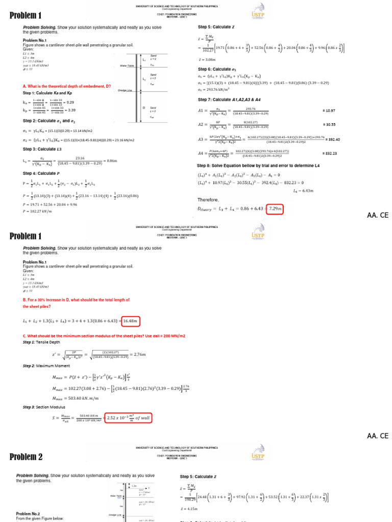 Quiz 3 Solution | PDF | Structural Engineering | Civil Engineering