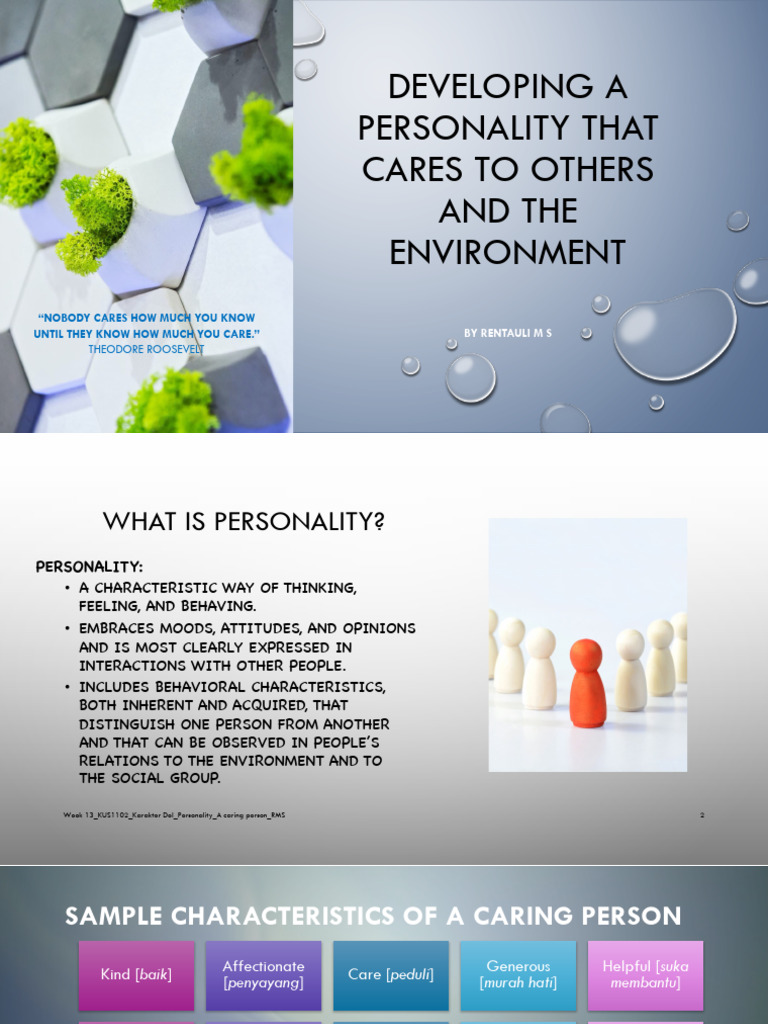 Week 13 Karakter Del Caring Personality RMS | PDF | Psychology ...