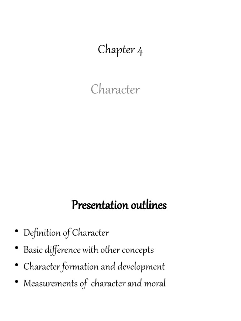 Character and Personality | PDF | Behavioural Sciences | Cognitive ...