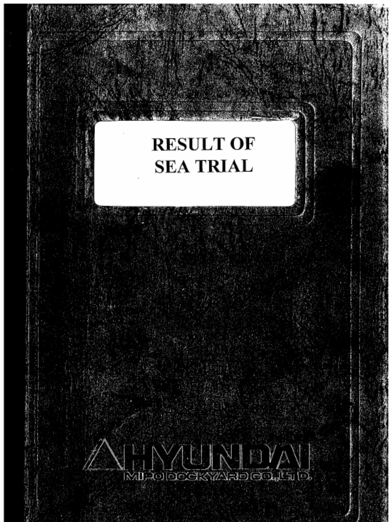 B - 17 Result of Sea Trial | PDF