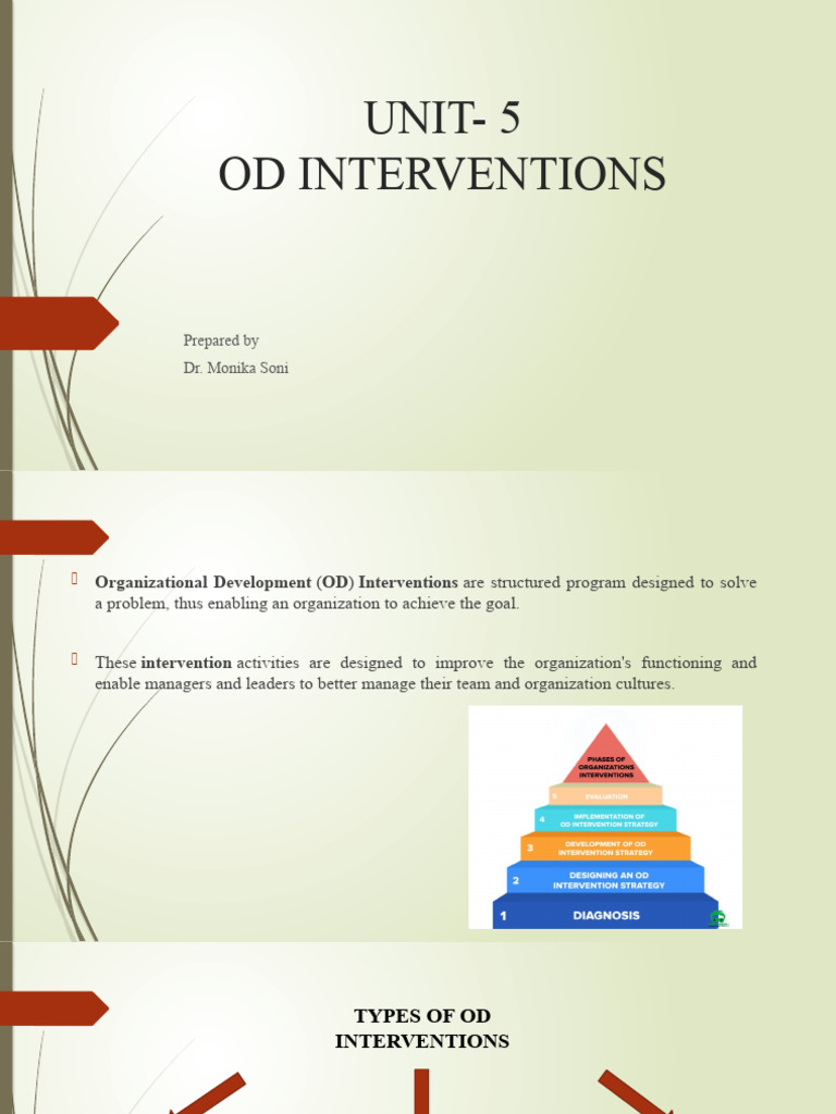 Types of Organizational Development Interventions | PDF | Organization ...