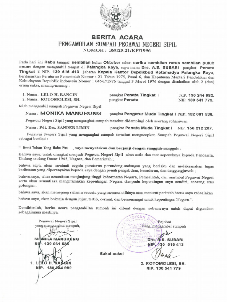 02 Sumpah PNS | PDF