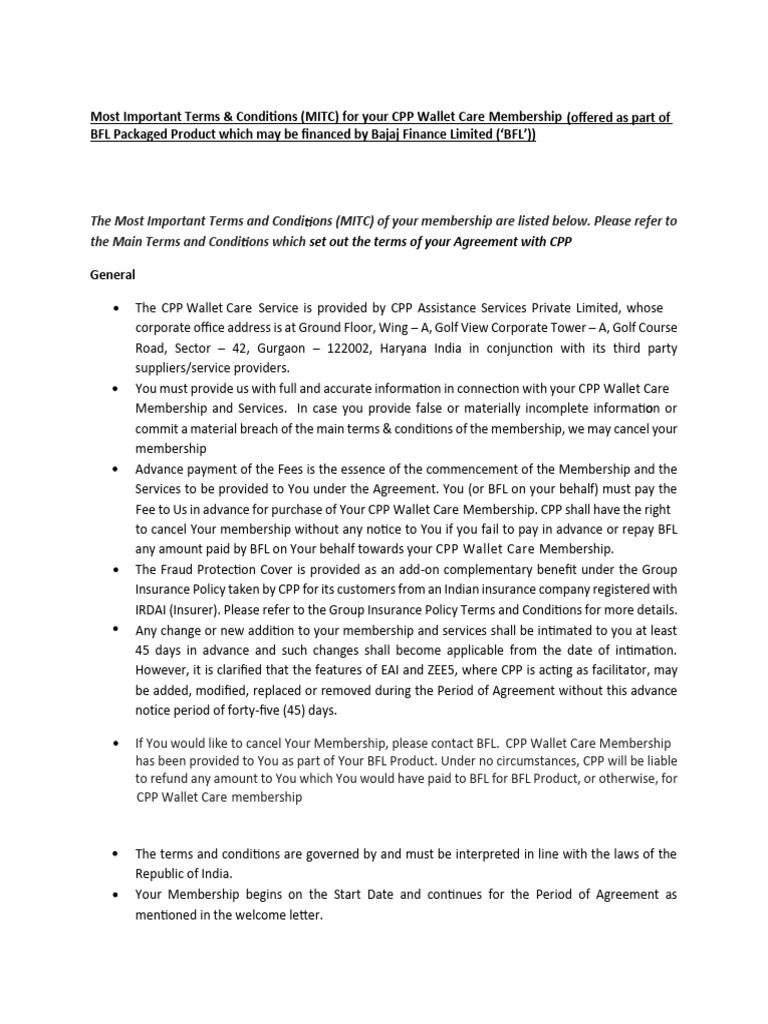 CPP Wallet Care | PDF | Insurance | Service Industries