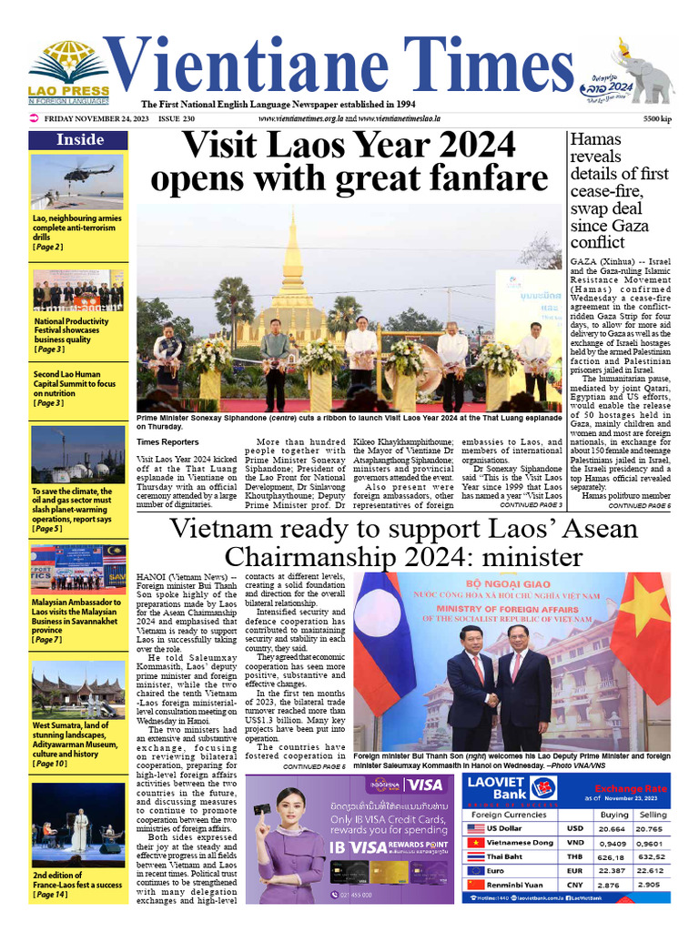 Newspaper | PDF | Laos | Visual Impairment