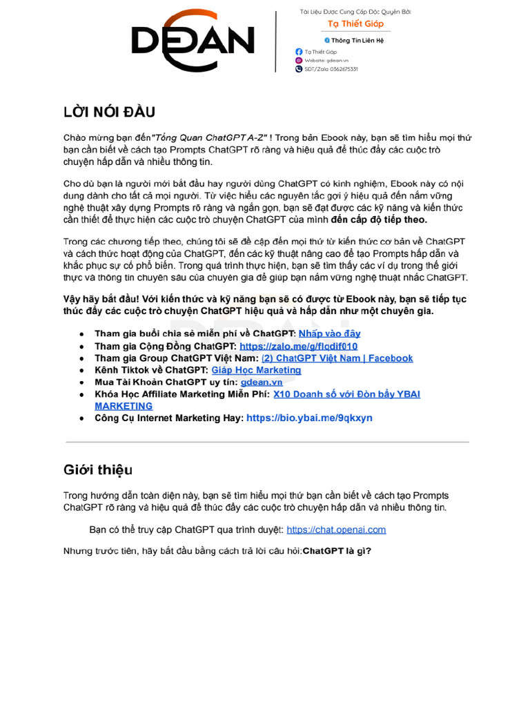 T NG Quan Chat GPT A-Z | PDF