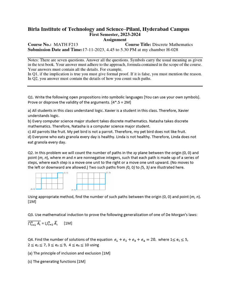 Assignment | PDF | Logic | Numbers