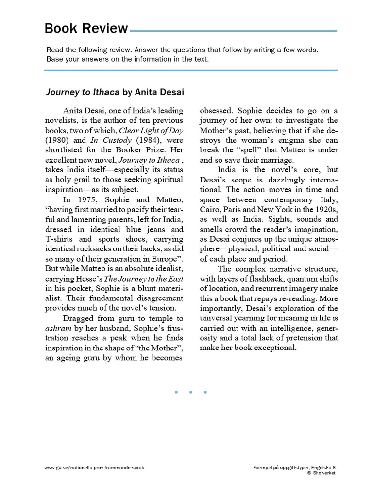 Book Review | PDF | Novels