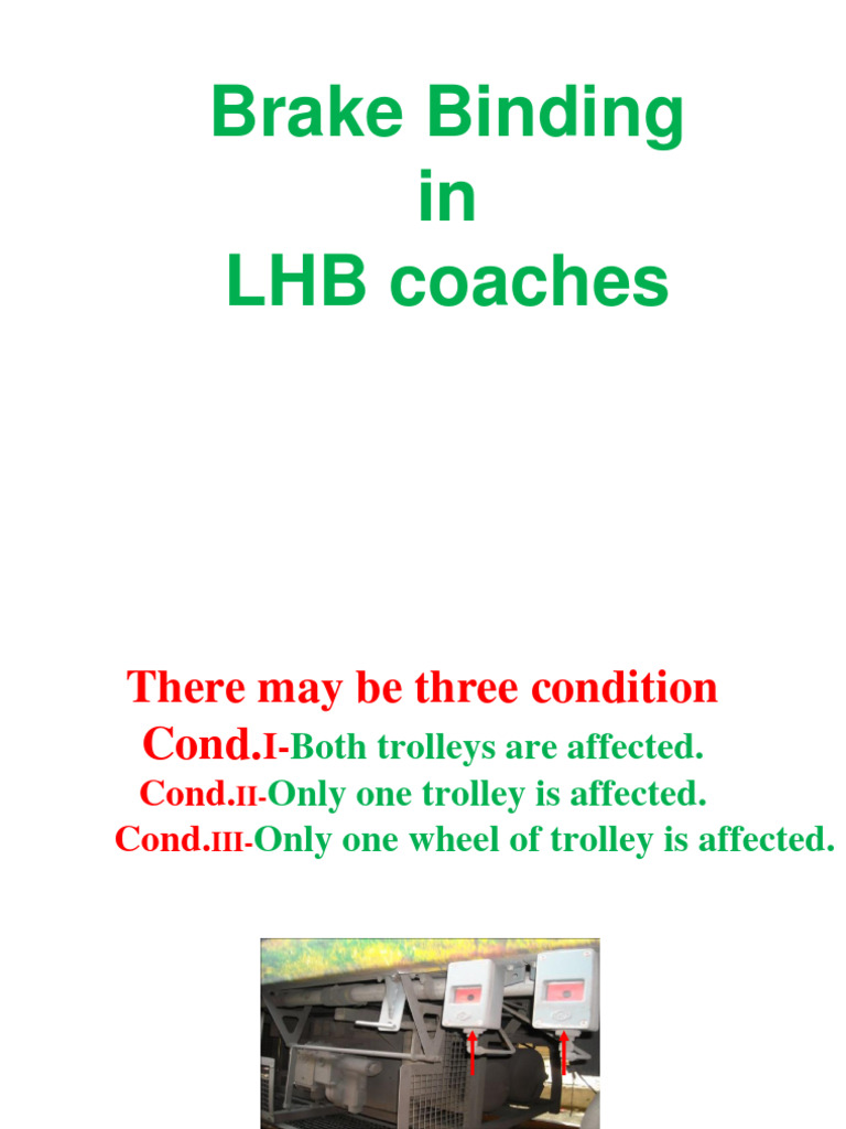 LHB Coach Brake Binding Procedures | PDF | Equipment | Mechanical ...
