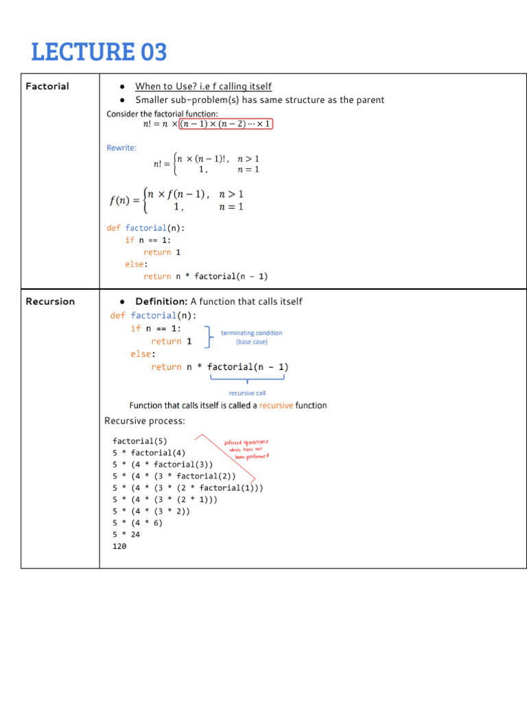 Recursion, Iteration, Order of Growth | PDF | Control Flow | Mathematics