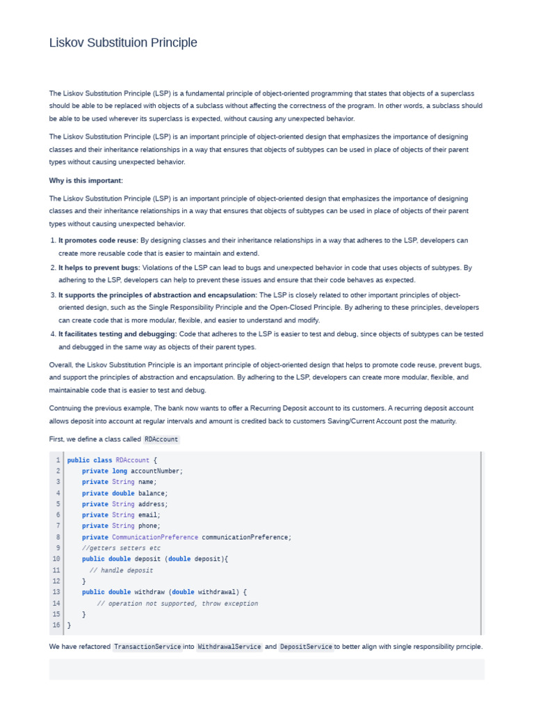 TF30-Liskov Substituion Principle-080823-123157 | PDF | Inheritance ...