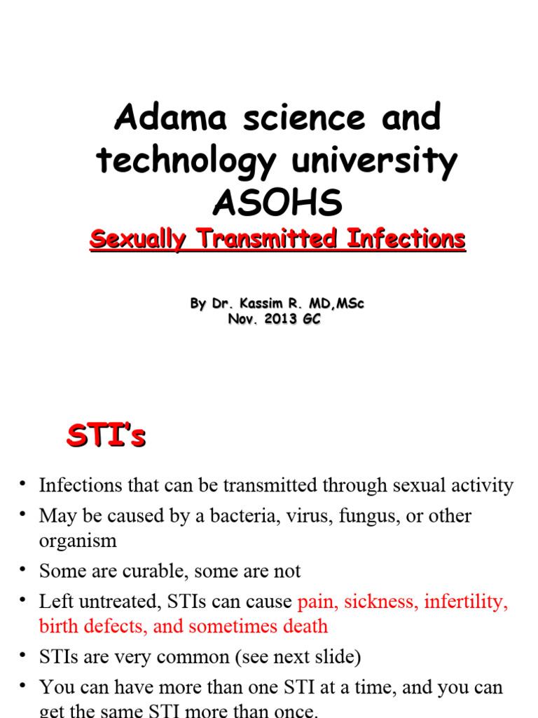 CDC 4 STD | PDF | Sexually Transmitted Infection | Hiv/Aids