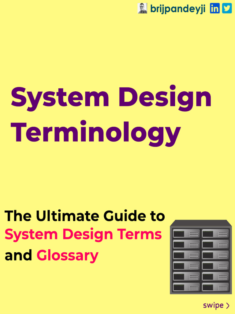 System Design Terms | PDF | Cache (Computing) | Replication (Computing)