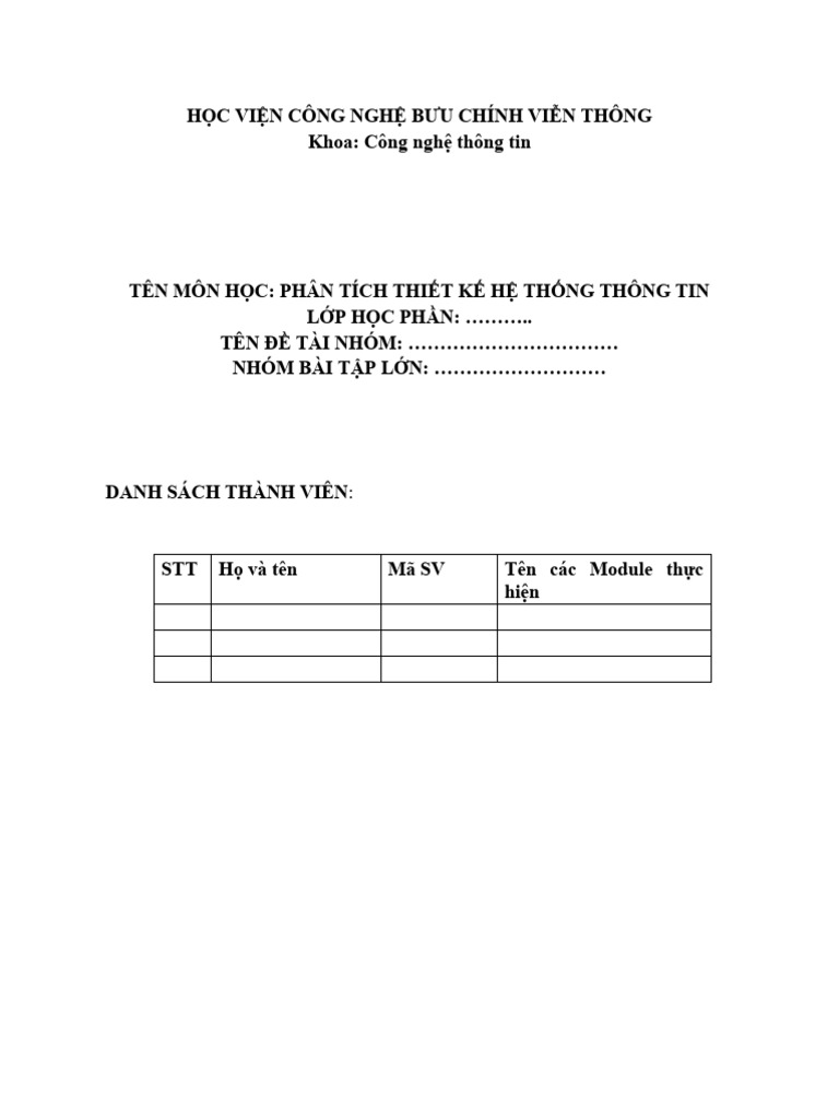 Bao Cao Bai Tap PTTK HTTT (Form) | PDF