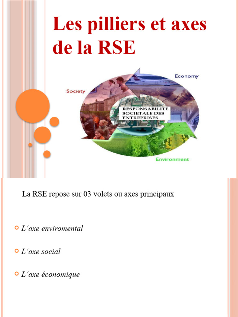 Axes principaux de la RSE | PDF | Responsabilité sociétale des ...