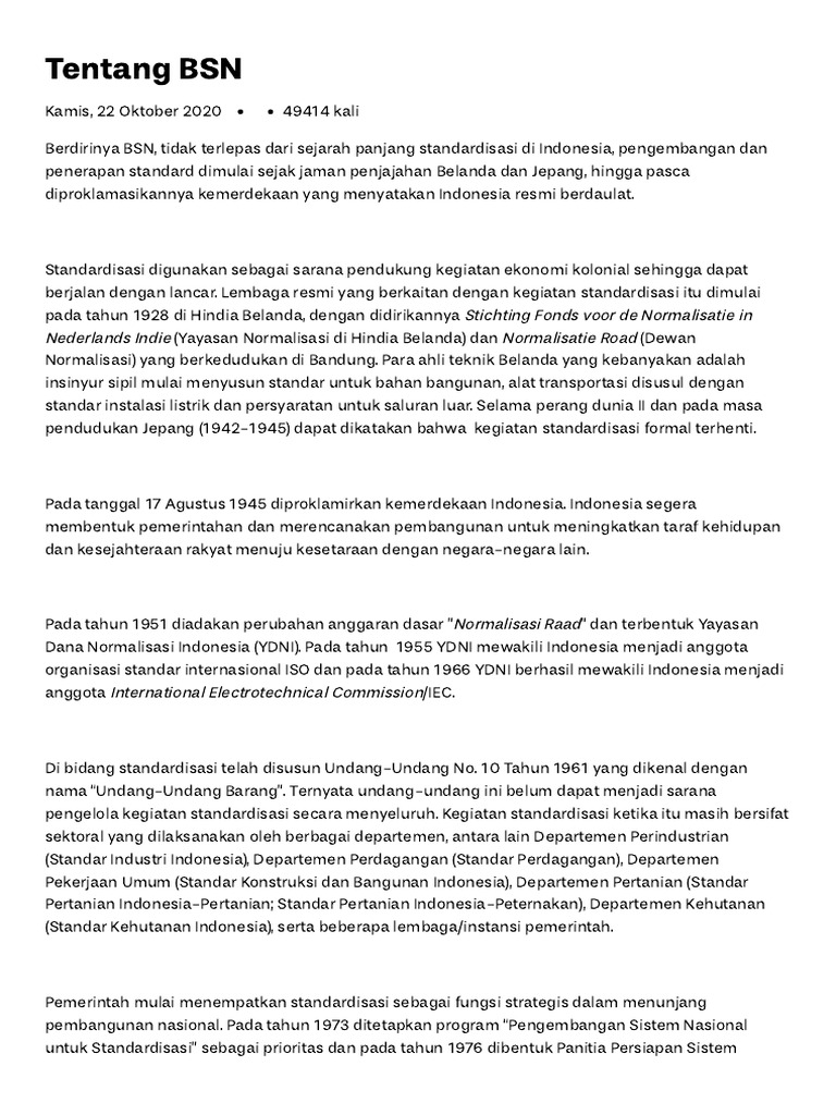 Tentang BSN | PDF | Bisnis