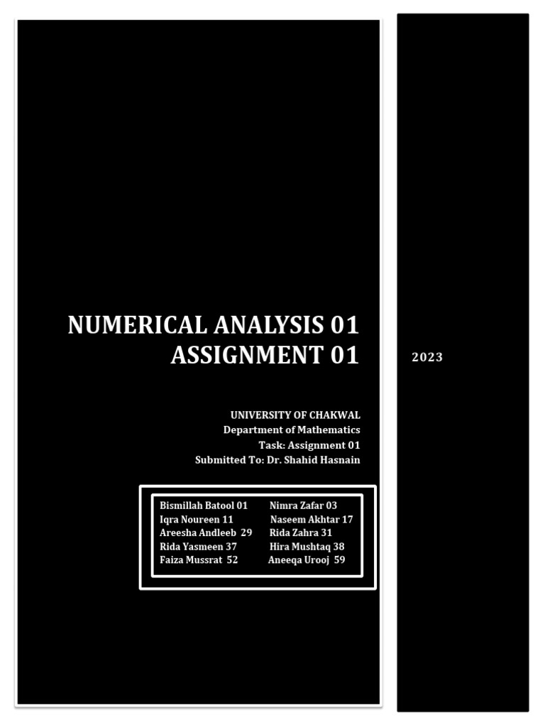 Numerical Methods for Math Students | PDF | Numerical Analysis | Analysis