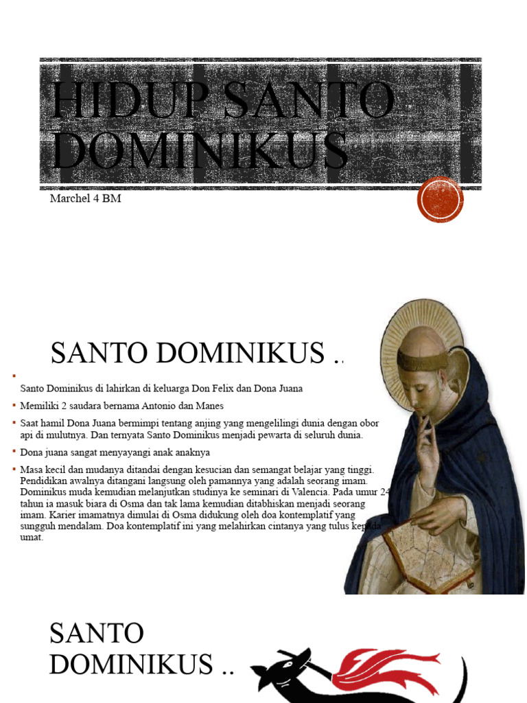 Hidup Santo Dominikus | PDF | Agama & Spiritualitas