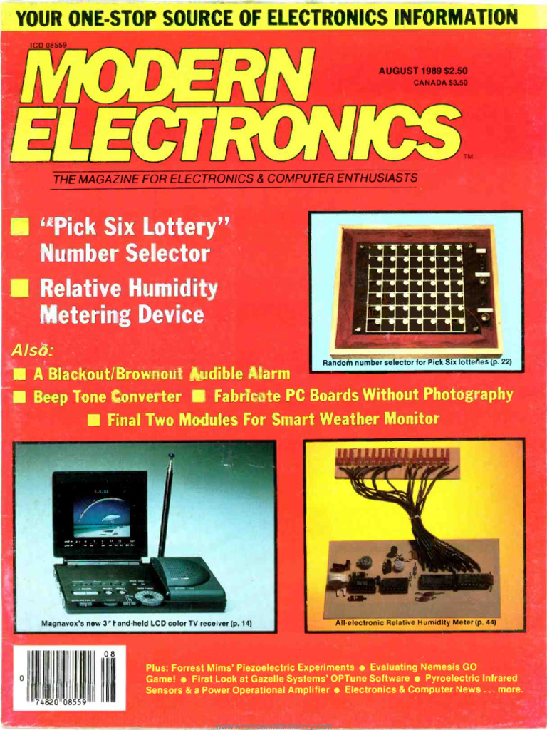 Modern Electronics Overview - August 1989 | PDF | Information And ...
